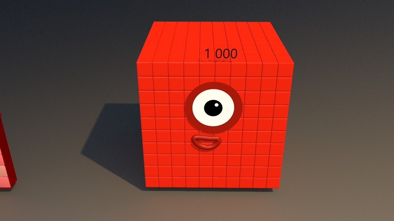 numberblocks 1 000 speedart fanmade - YouTube