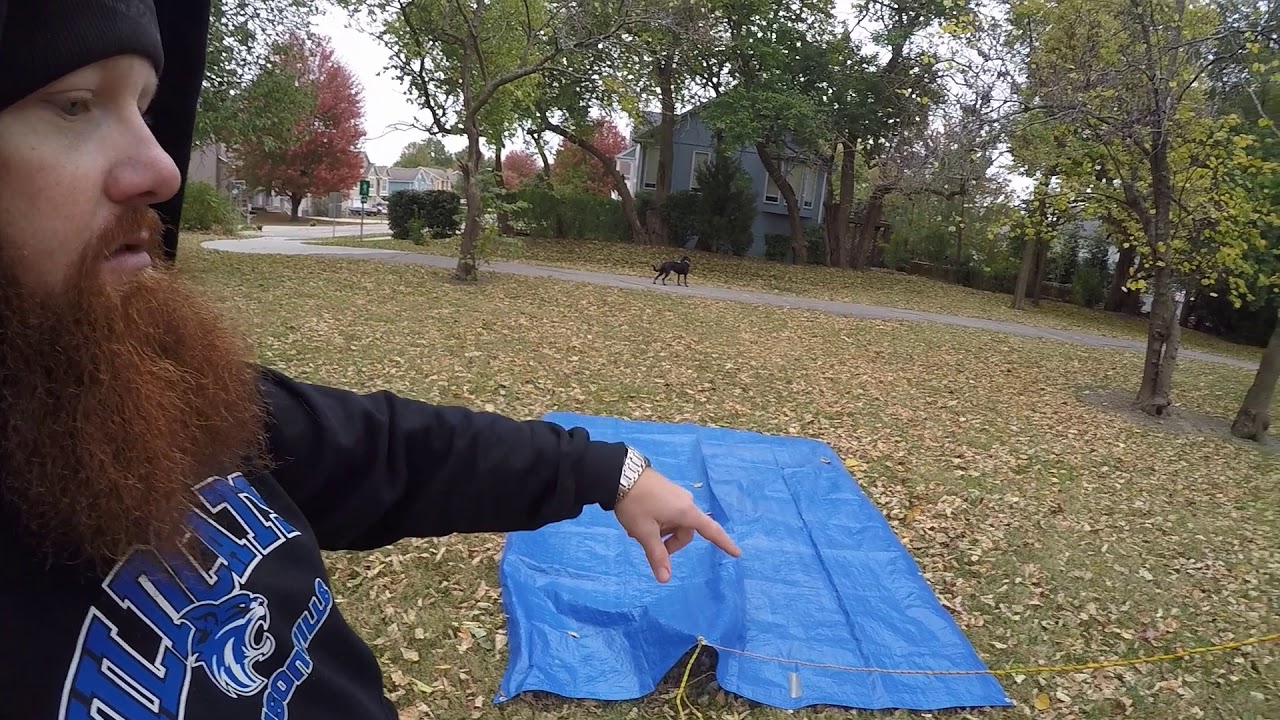 Tarp Shelter - Wedge Tarp - YouTube