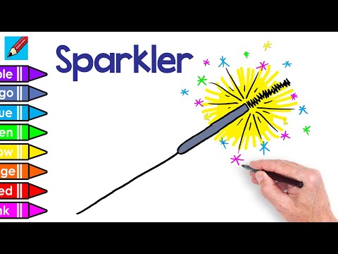 How to Draw A Sparkler Real Easy Peasy | Shoo Rayner Children's Author ...