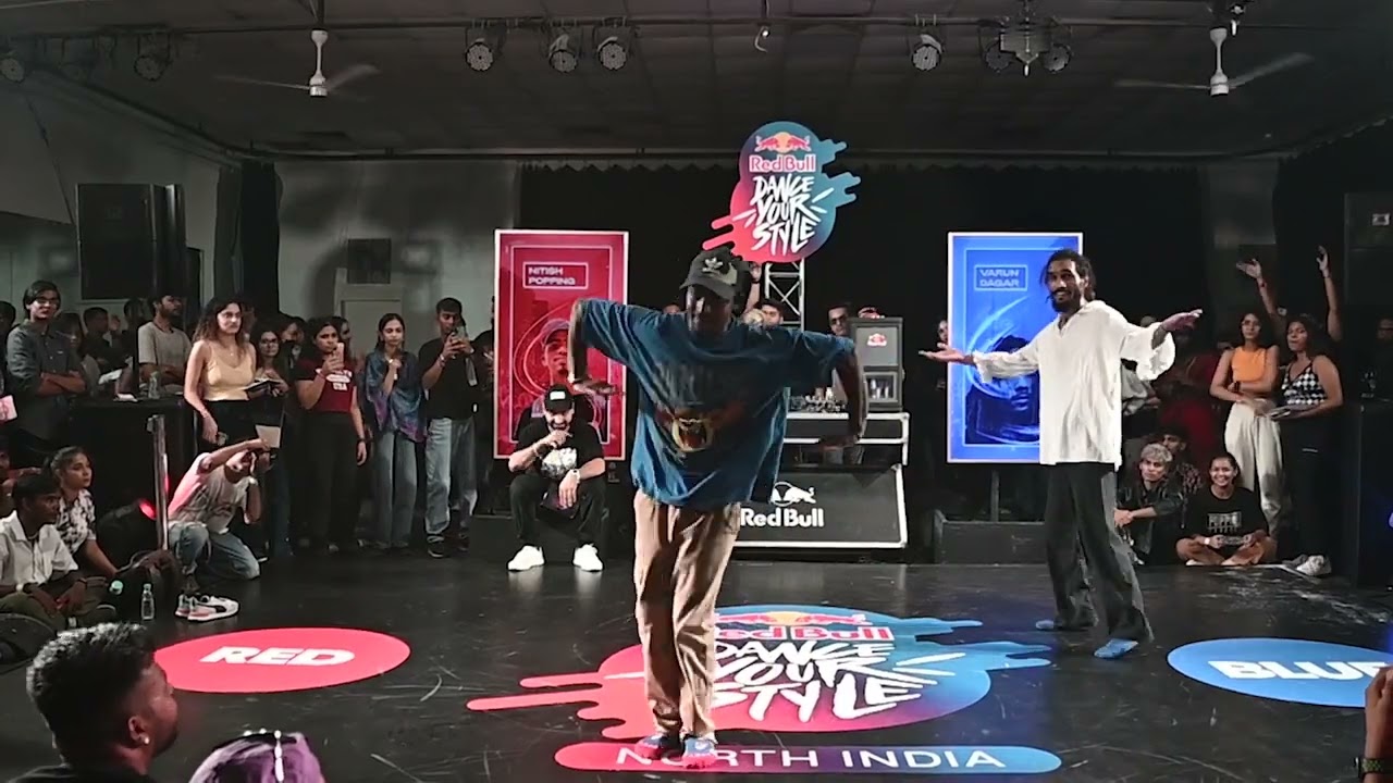 Nitesh Popping vs Varun Dagar | New Delhi | Top 16 | Red Bull Dance ...