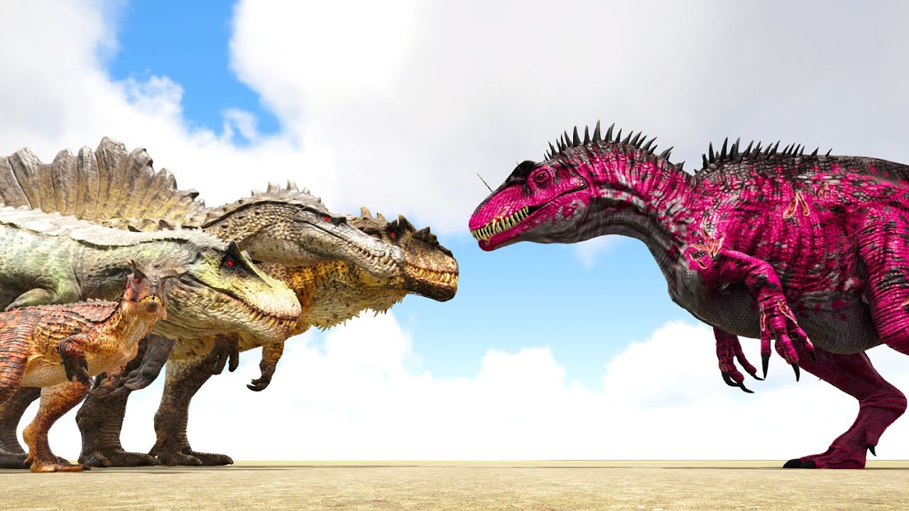 TEAM HYPO DINOS vs. SAVAGE ACRO and More | ARK Dino Battle 🦎 - YouTube