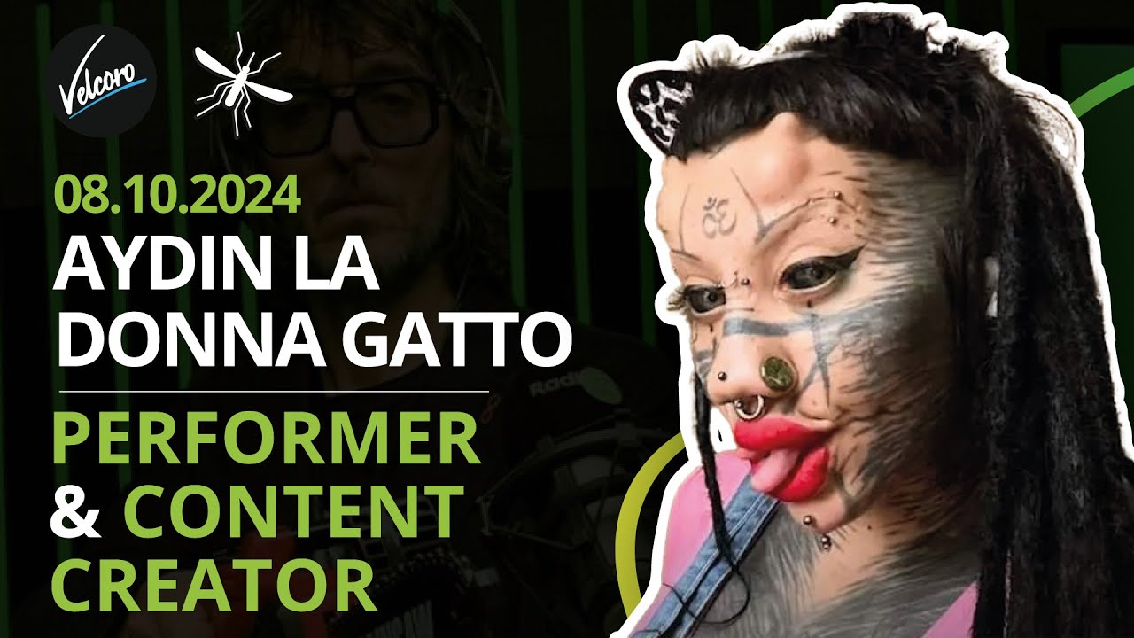 Aydin la Donna Gatto - Performer & Content Creator - La Zanzara del 08.10.2024 - YouTube