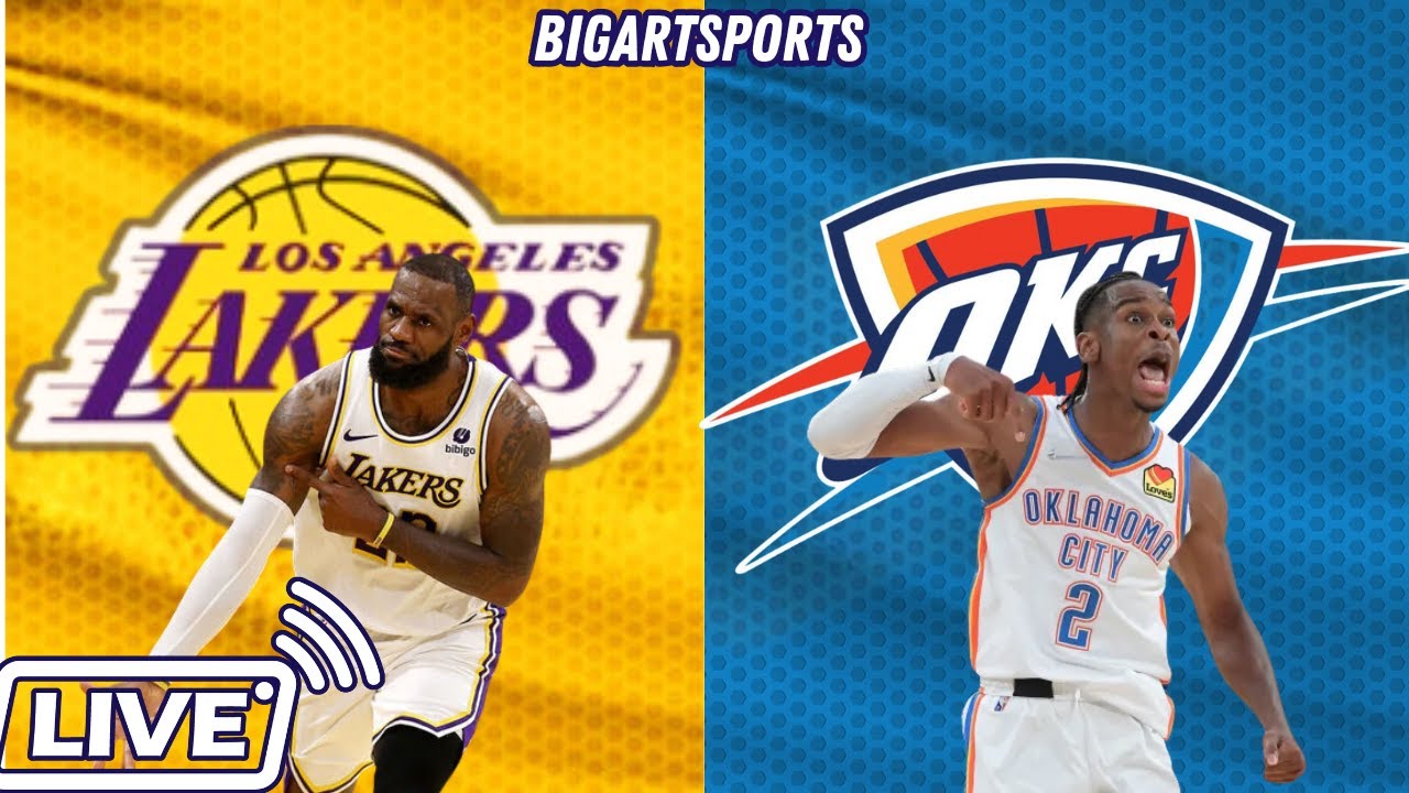 Lakers vs Thunder LIVE NBA game #nba #lakers #thunder - YouTube