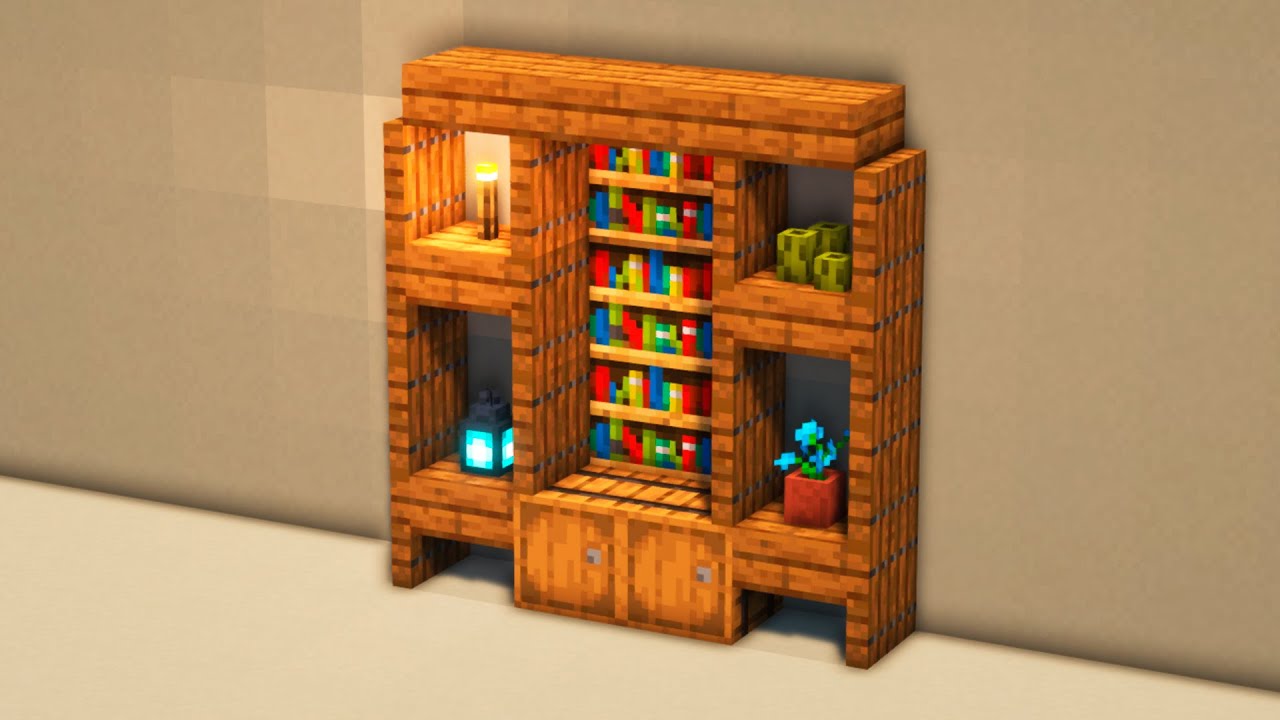 Cool Big Shelf In Minecraft - YouTube