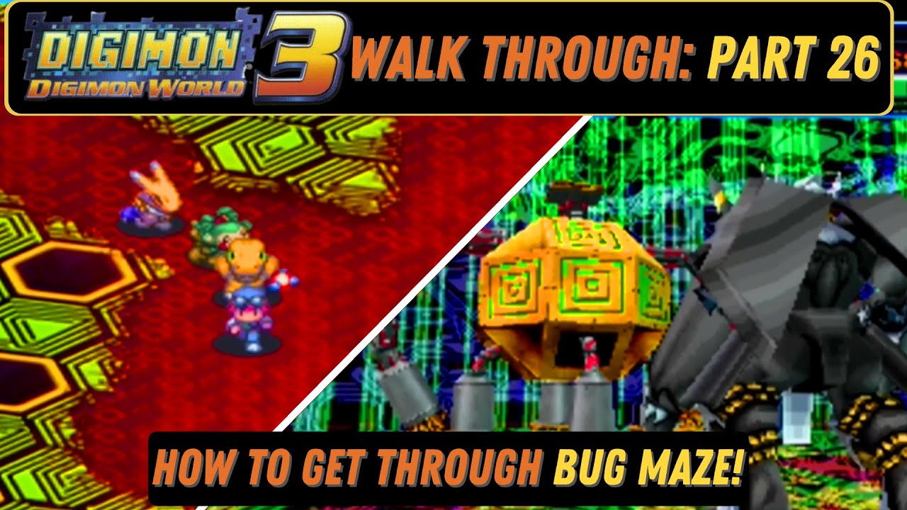 Let’s Play Digimon World 3 in 2022! - How to find BUG MAZE + DEFEAT ...