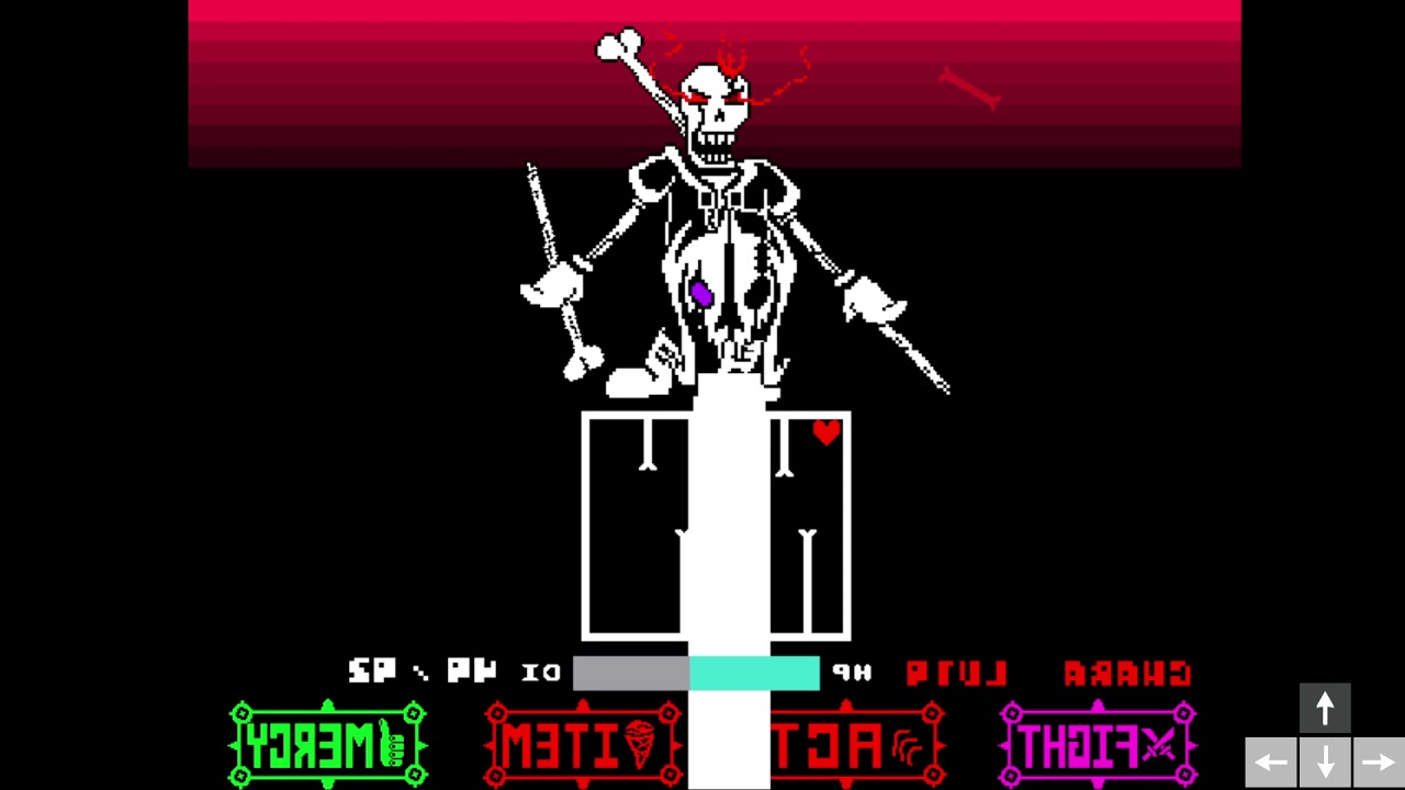 Undertale Disbelief Brutal Mode phase 1 DEMO (no item) - YouTube