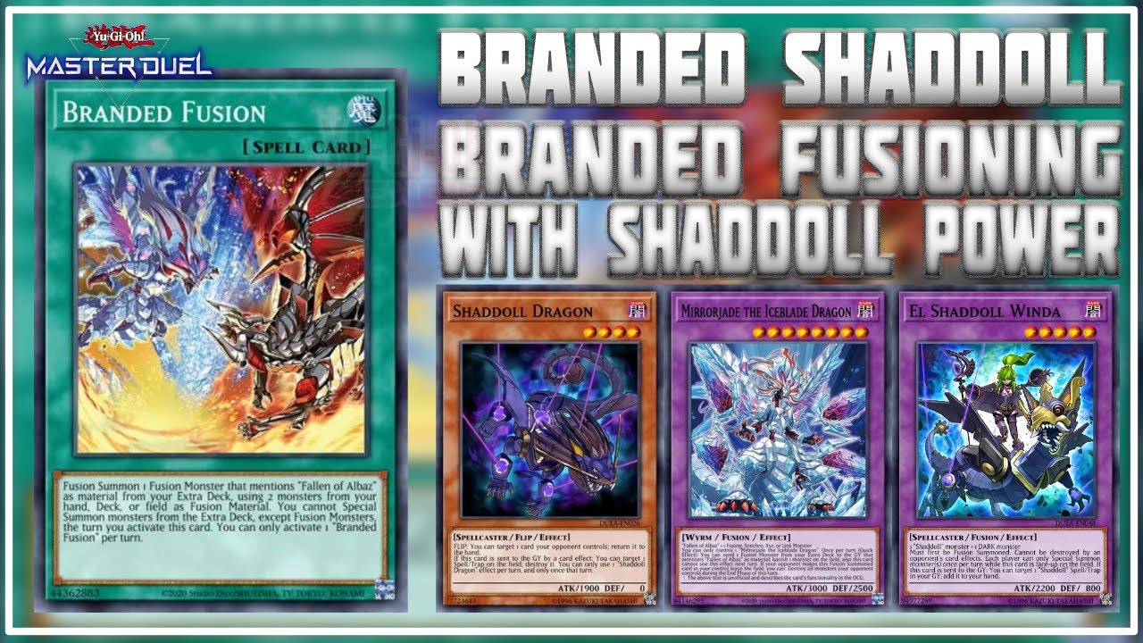 BRANDED SHADDOLL Upgrading Branded Fusion Using Shaddoll Power | Yu-Gi ...