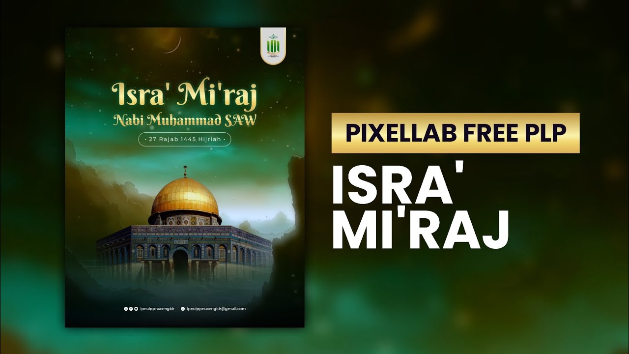 PAMFLET ISRA' MI'RAJ 2024 FREE FILE PLP PIXELLAB - YouTube