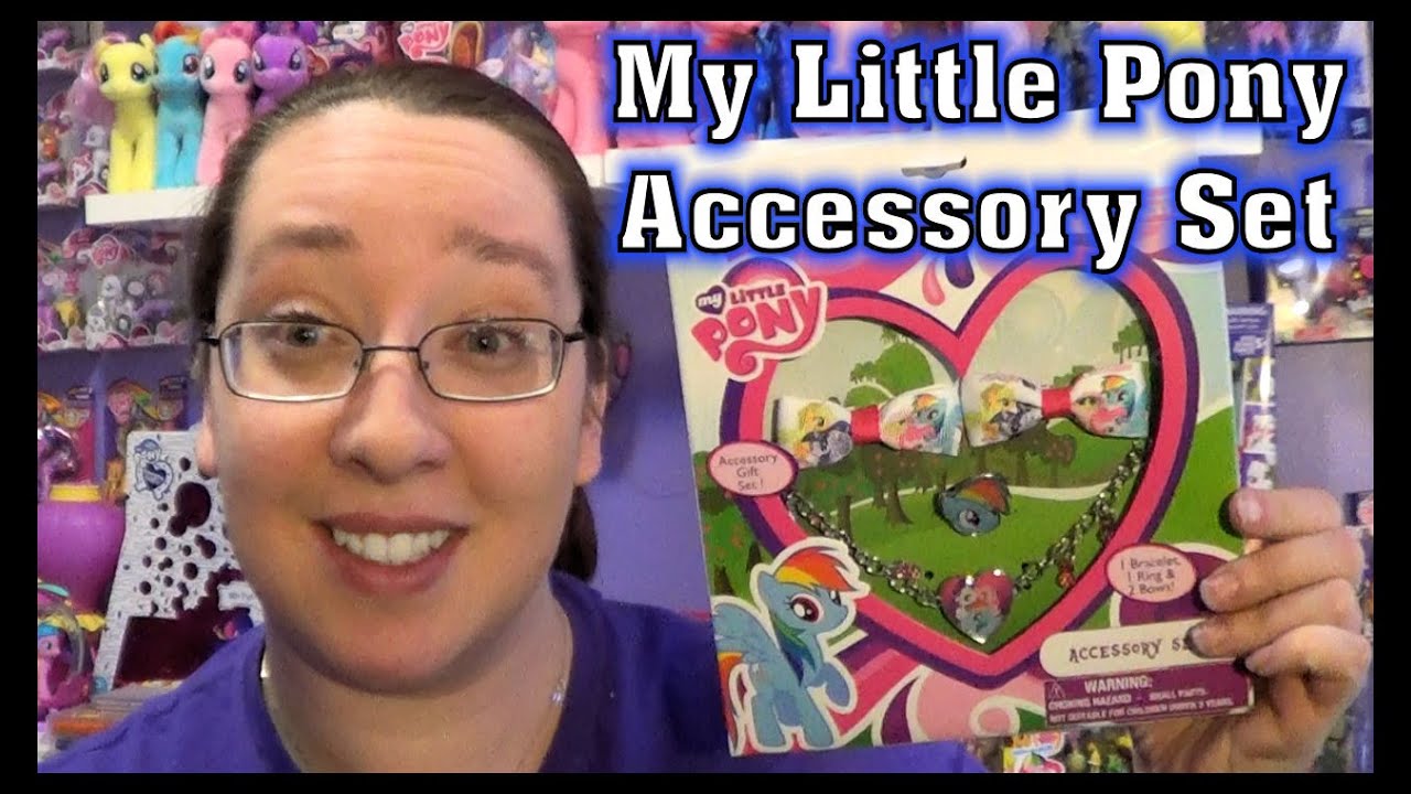 My Little Pony - Accessories Gift Set - Bows, Bracelet and Ring - YouTube
