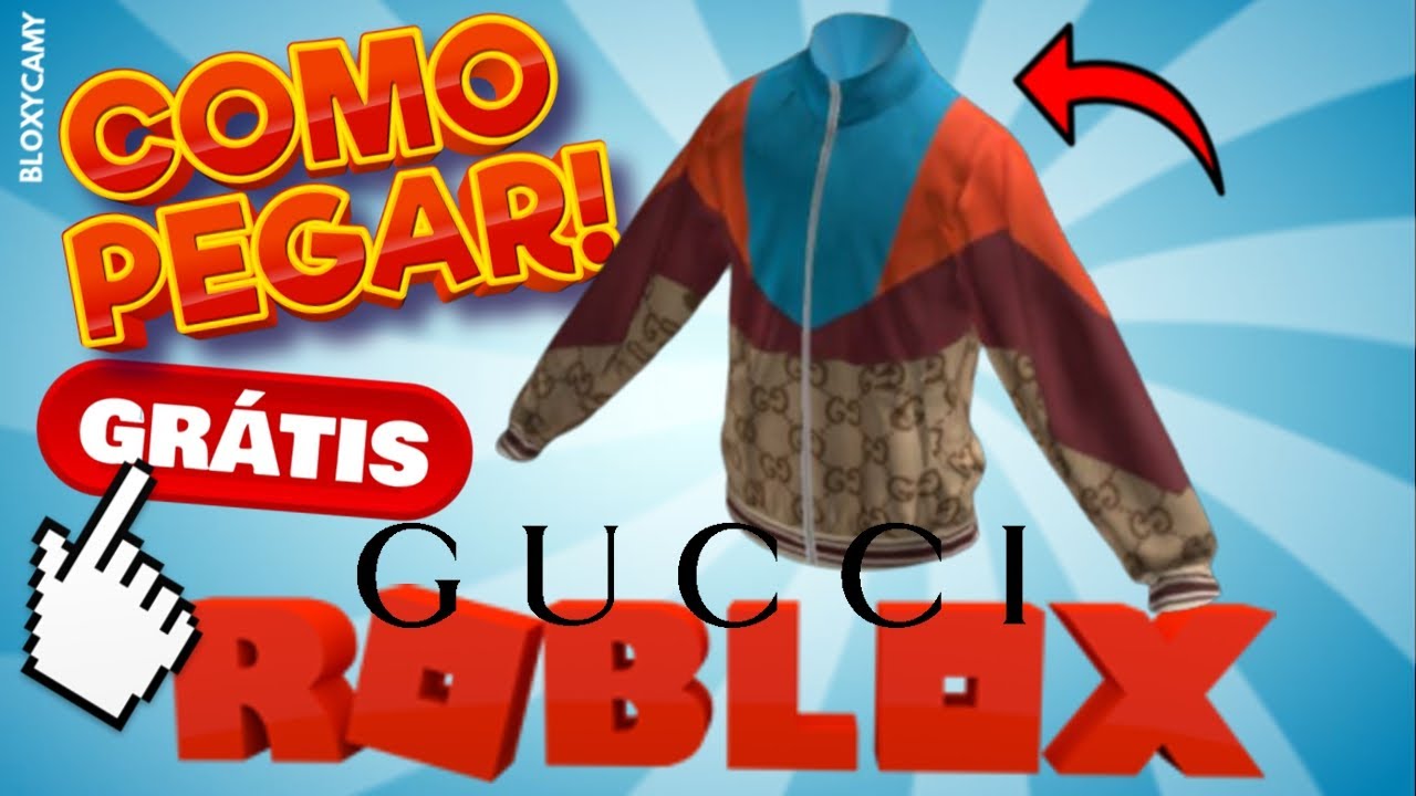 💥NOVO ITEM GRATIS NO ROBLOX! JAQUETA COLOR BLOCK GUCCI - YouTube