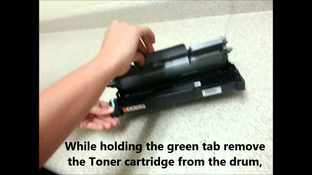 How To Replace A Brother Toner Cartridge - Tutorial - YouTube