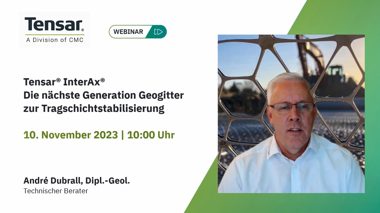Webinar: Tensar InterAx Die nächste Generation Geogitter zur ...