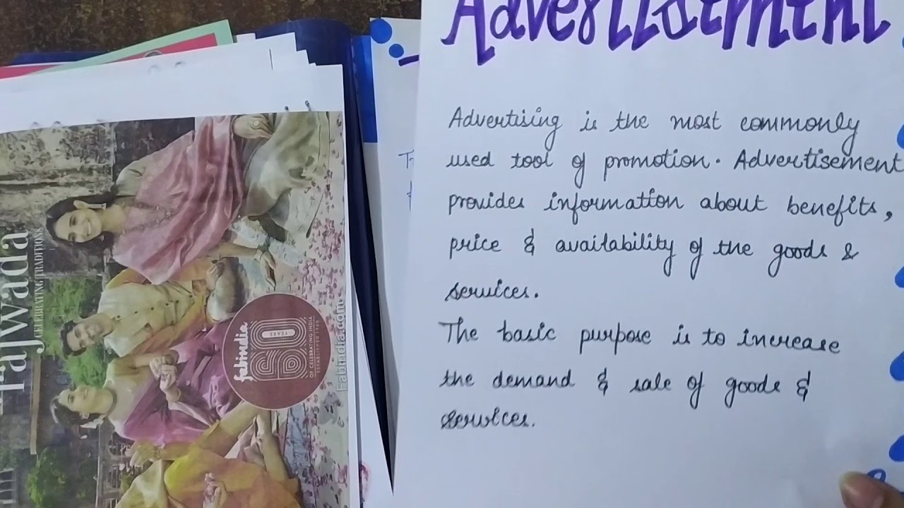 Class 12 BST project on marketing management (sarees project) - YouTube