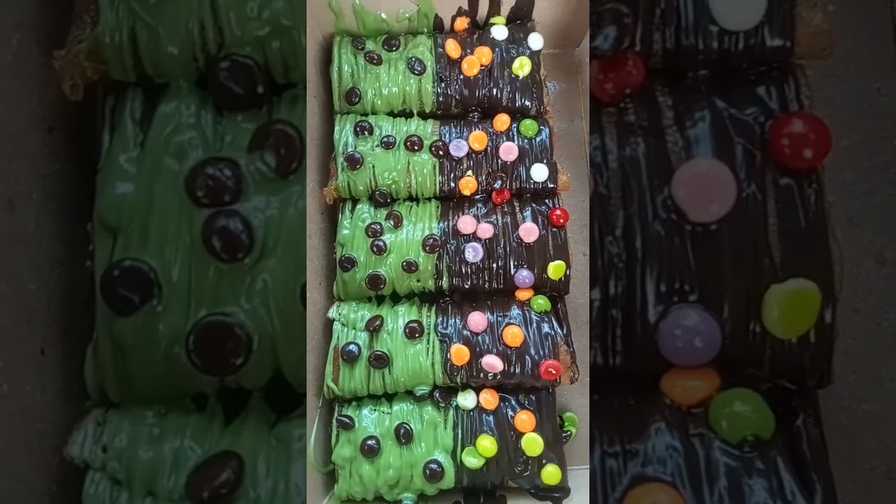 Piscok cokelat grentea toping choco chips - YouTube