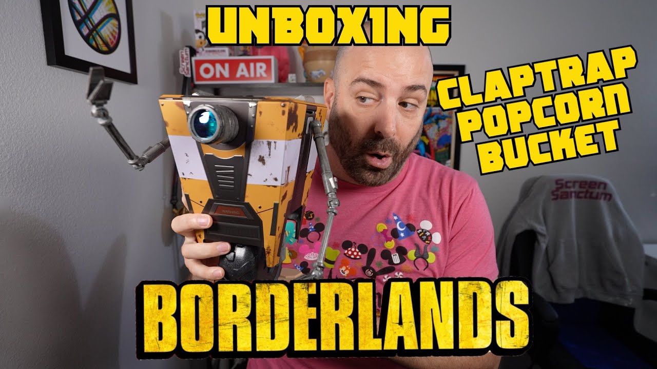Borderlands Claptrap Popcorn Bucket | Unboxing - YouTube