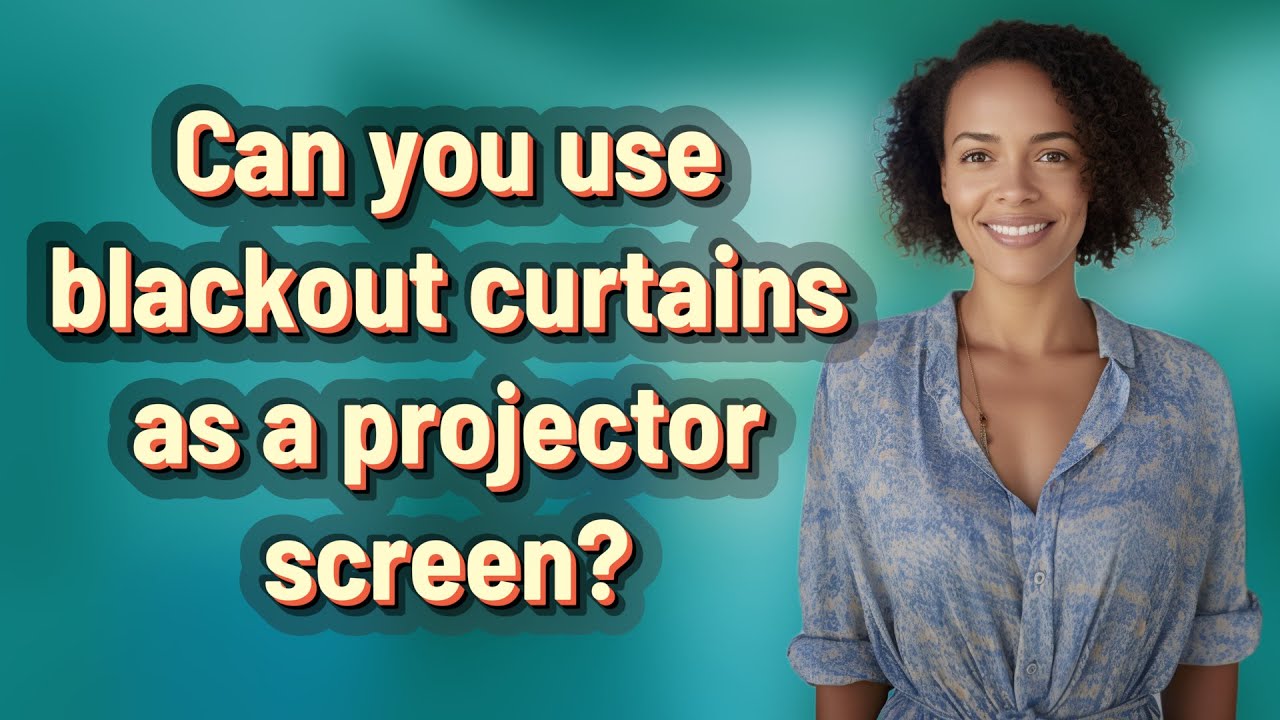Can you use blackout curtains as a projector screen? - YouTube