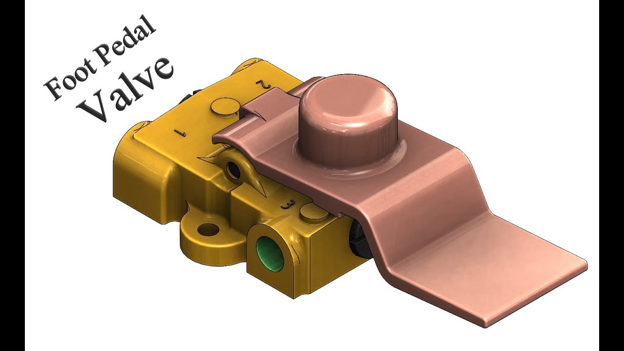 3/2 Way Foot Pedal Valve - YouTube