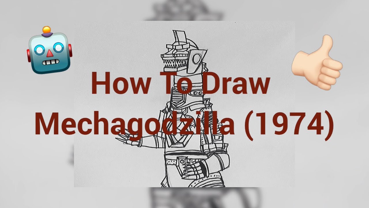 How To Draw Mechagodzilla Full Body (1974) Flaco The Great - YouTube