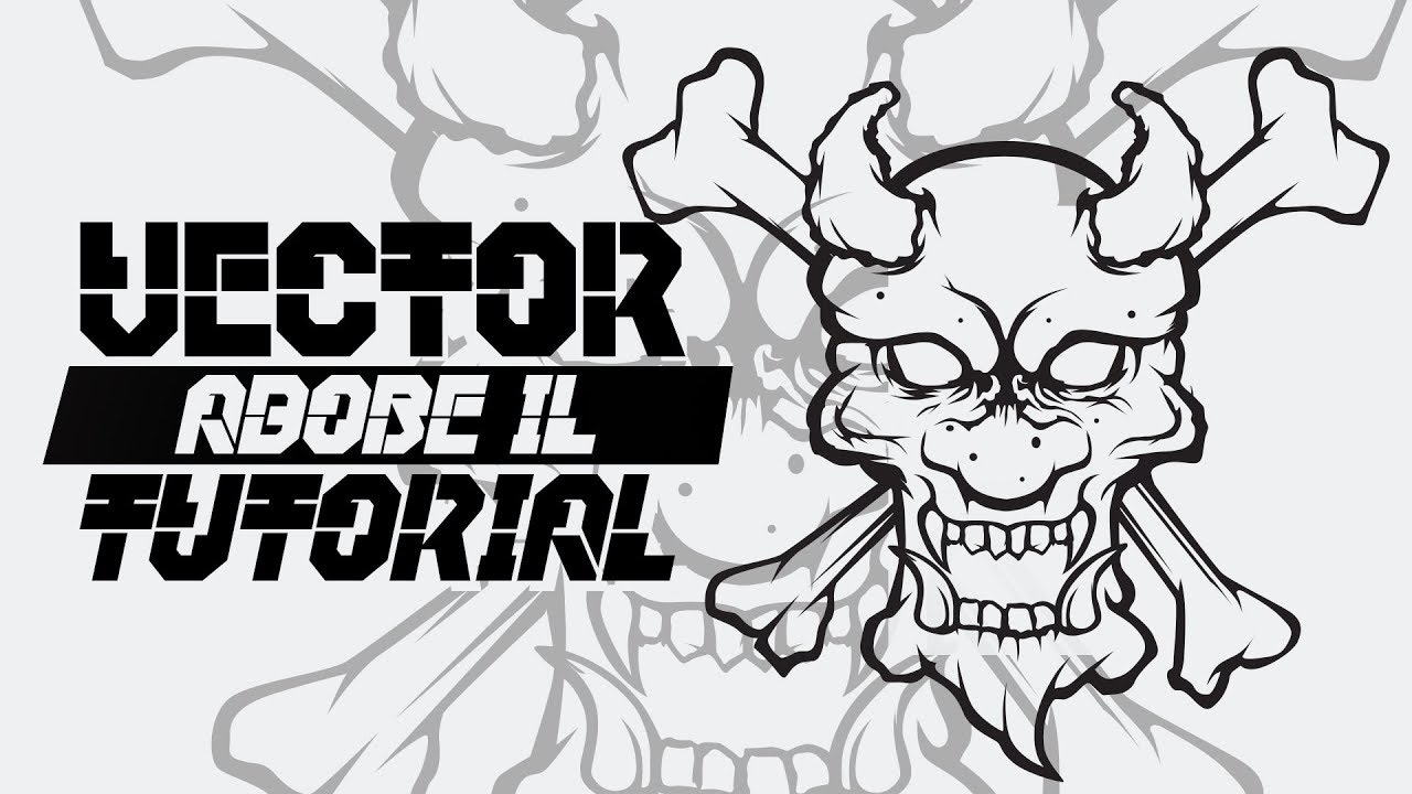 BEGINNER Vector Art Tutorial | Skull Linework - YouTube