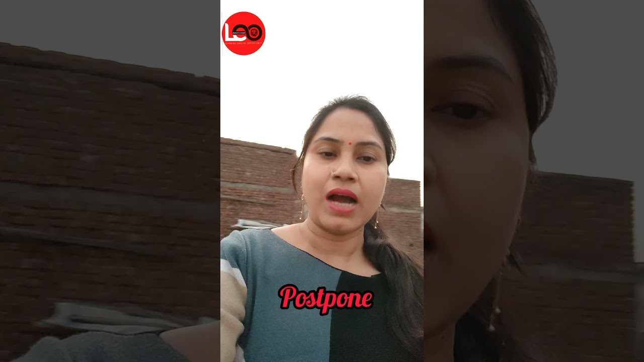 what is prepone ??? - YouTube