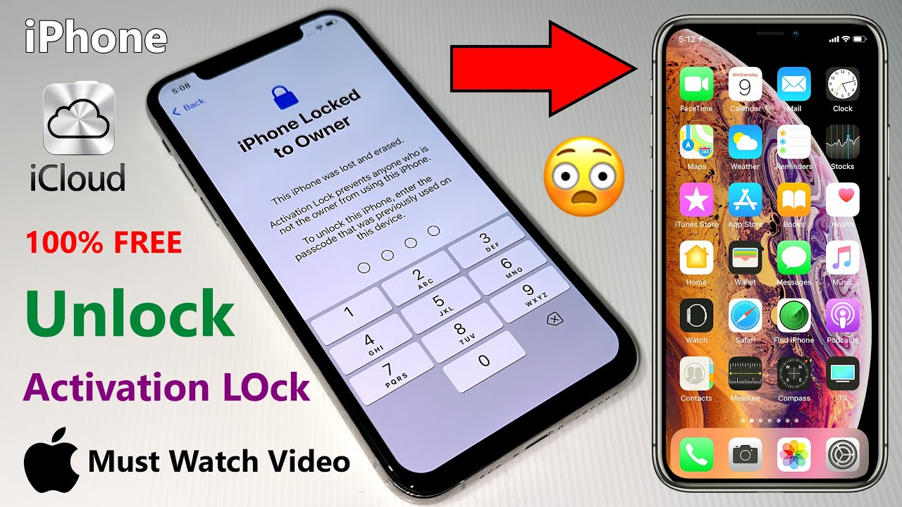 permanent unlock activation lock on iPhone || iCloud King Unlock Best ...