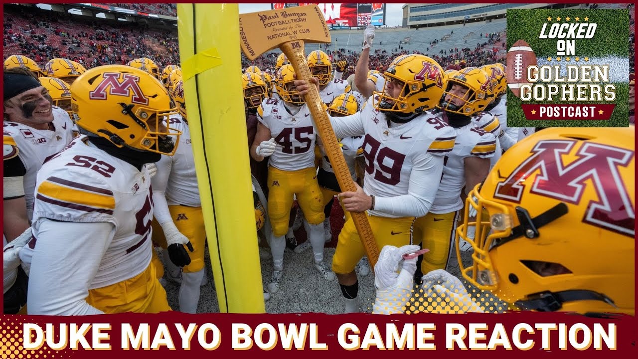 GOPHERS POSTCAST: Gophers THUMP Virginia Tech In Duke’s Mayo Bowl, 24 ...