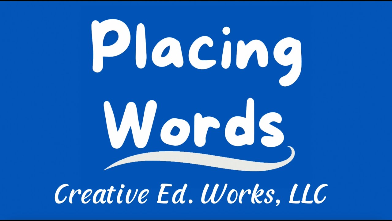 Placing Words Promo - YouTube