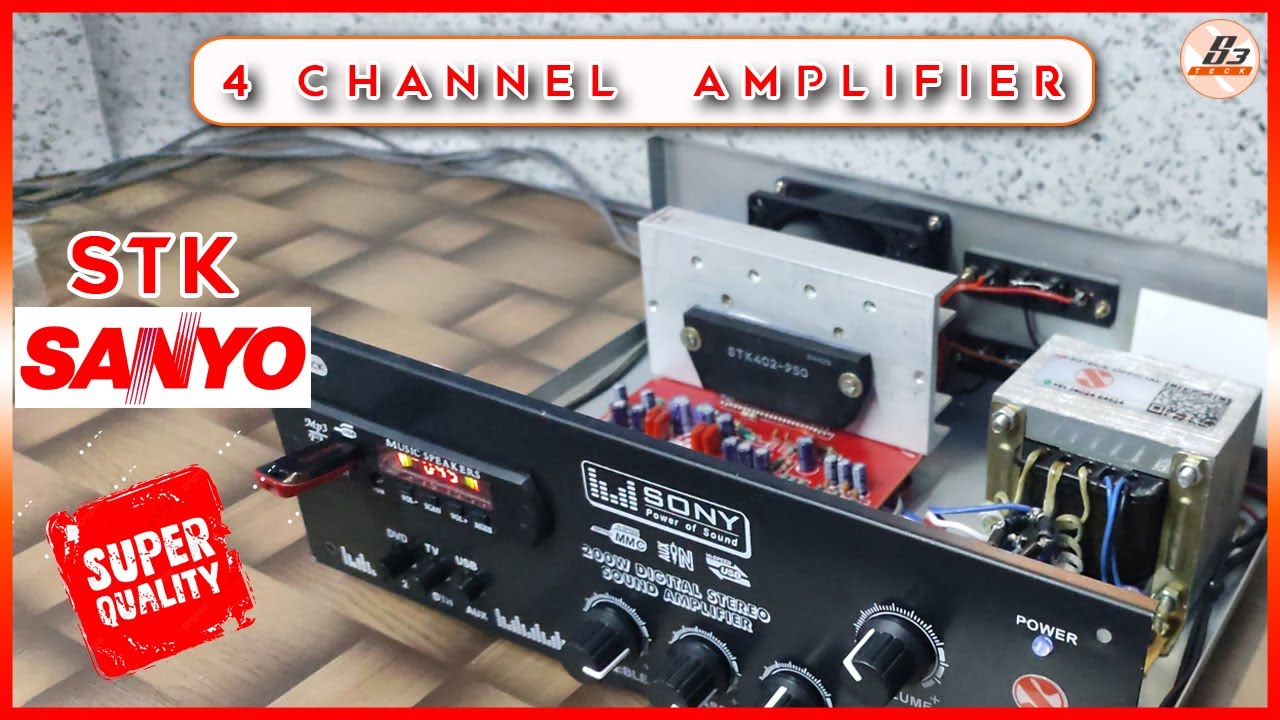 STK 4 Channel Amplifier | STK 402-950 | Best Quantity Output 👌 ...