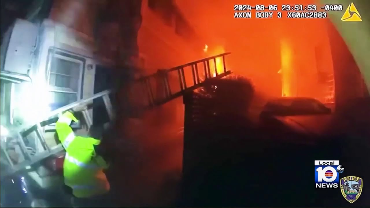 First responders rush to save people trapped inside burning home in New ...