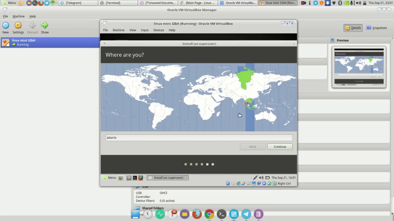 Tutorial Install Linux mint 32bit Di Virtualbox - YouTube
