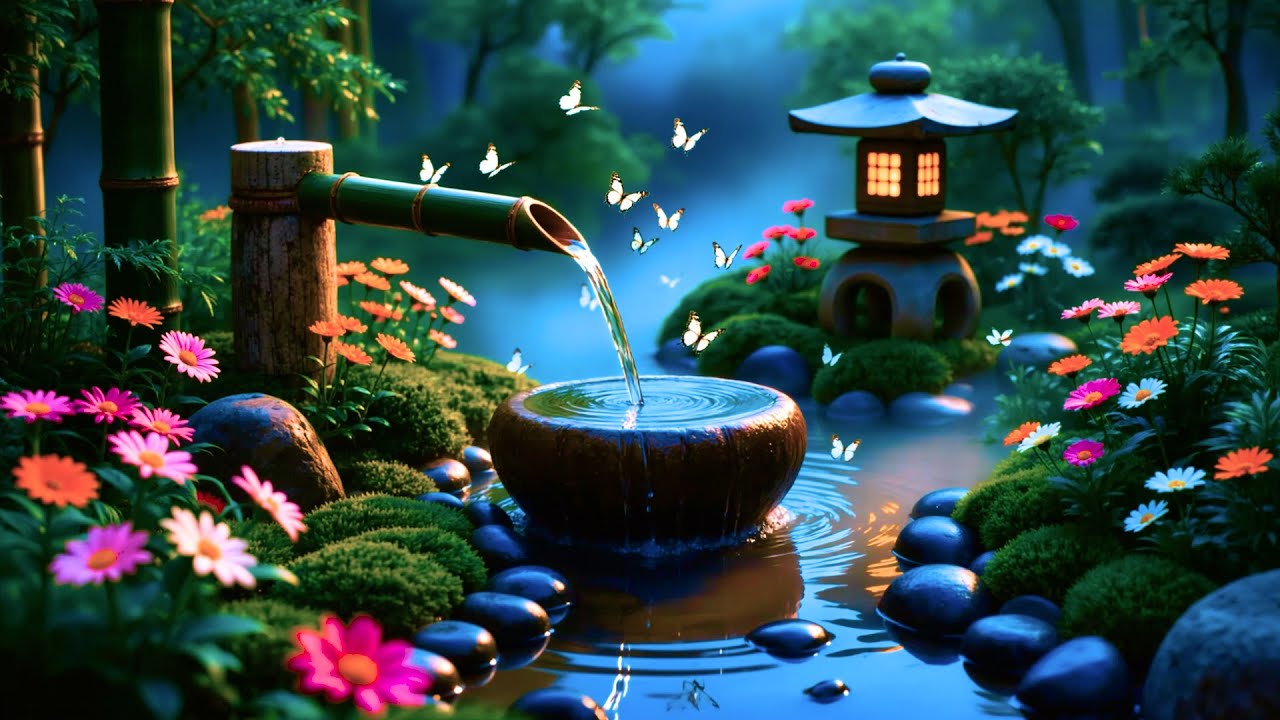 Tranquil Zen Water Flow 🍃 Nature Sounds for Stress Relief & Meditation ...