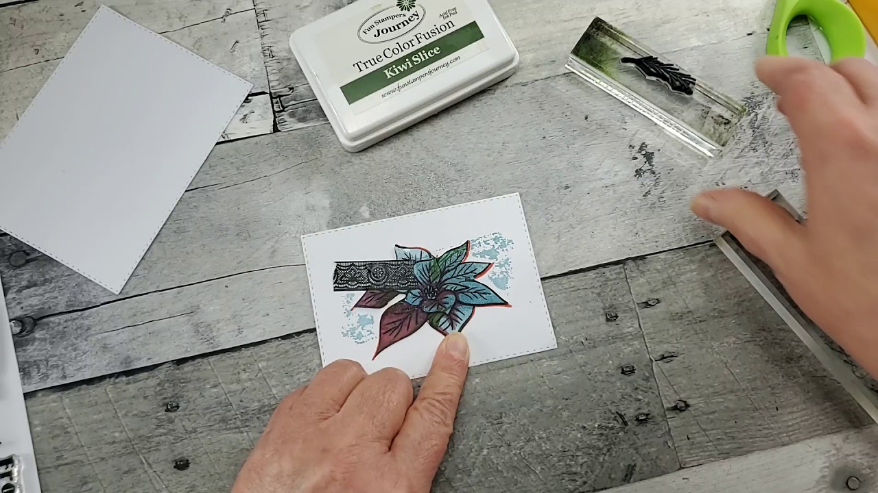 Quick and Easy Card ~ Masking Technique - YouTube