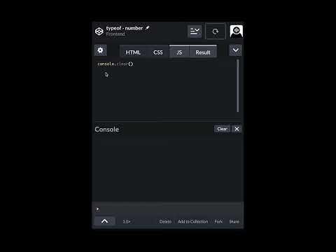 #4 typeof number | JavaScript | Frontend | Take it easy #shorts - YouTube