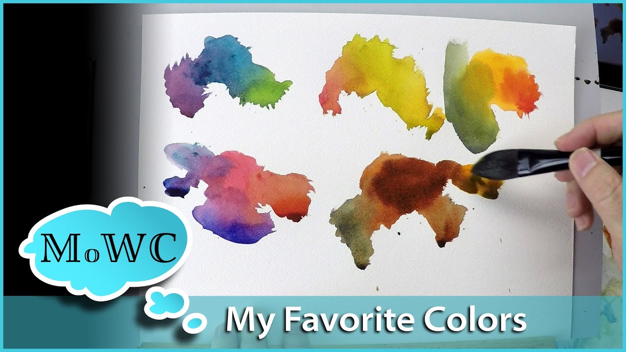 My Favorite 8 Colors for Watercolor - YouTube