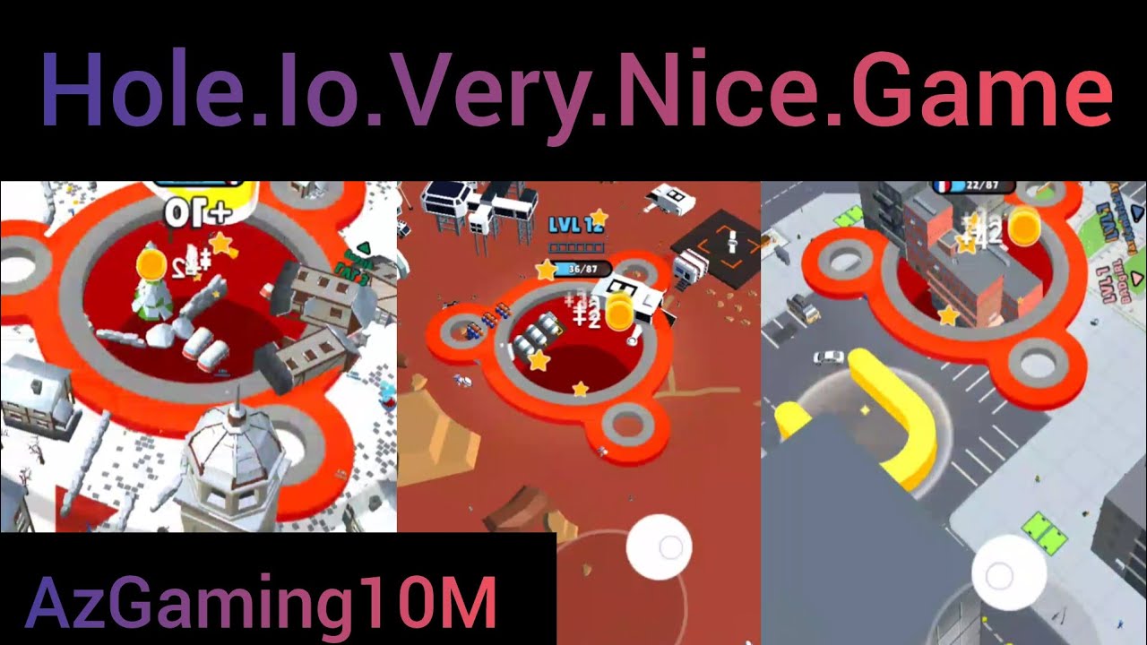 Hole.io Map Control: 100.00% - Big Hole WORLD RECORD#20 - YouTube