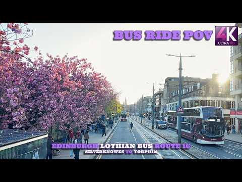 Exploring Edinburgh by Bus: The Full Route 16 Experience (4K POV) Scotland