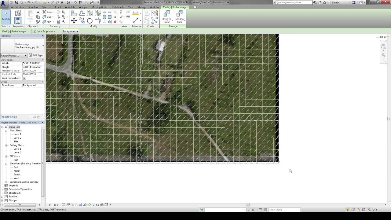 Module 01 Exercise 01 Create a topography model for use in Revit video ...