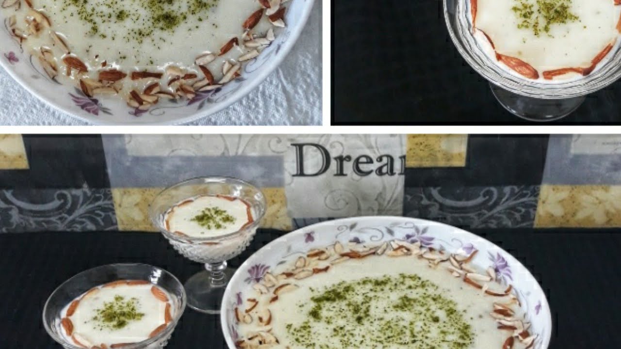 Afghan Ferni | Firni| Quick and easy Afghan dessert recipe - YouTube