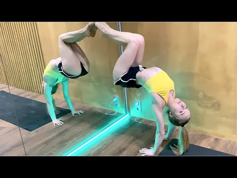 요가, CONTORTION, YOGA/ Half Moon Pose/ Hip Opening/ Extreme frontbend routines