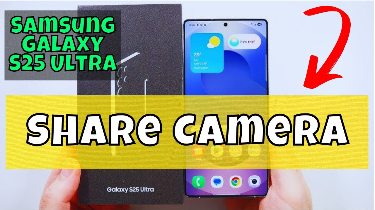 How to Share Camera Samsung Galaxy S25 Ultra || Turn on Camera Sharing ...