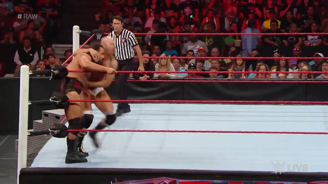 Cesaro vs Rusev for the Untied States champion : Raw, 8 August 2016 ...