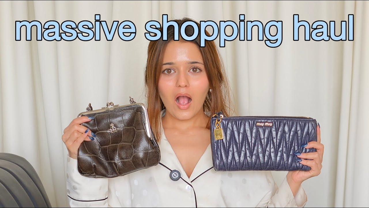 You won't believe what I bought!! Miu Miu, Versace, H&M | Shopping Haul ...