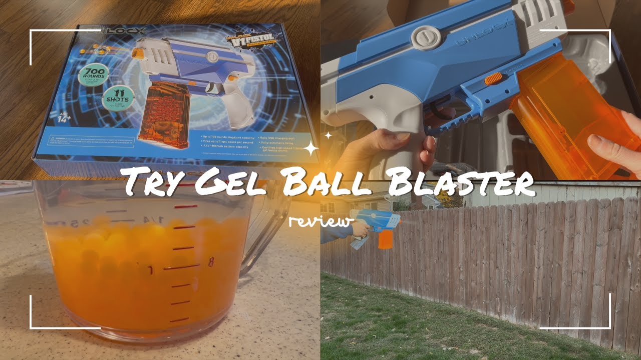 Biodegradable Gel Bullet Blaster UnlocX Gel Ball Blaster Kit – 4-in-1 ...
