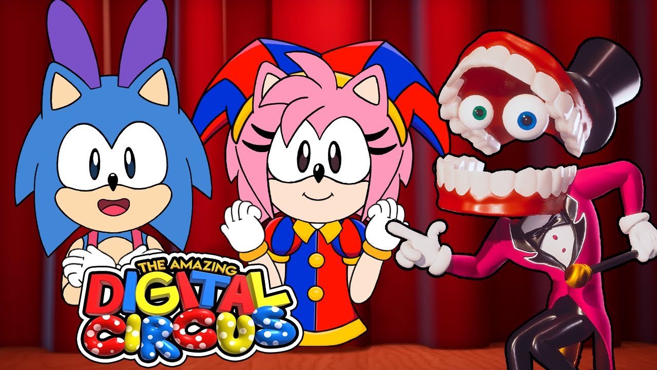 Sonic And Amy watch THE AMAZING DIGITAL CIRCUS - YouTube