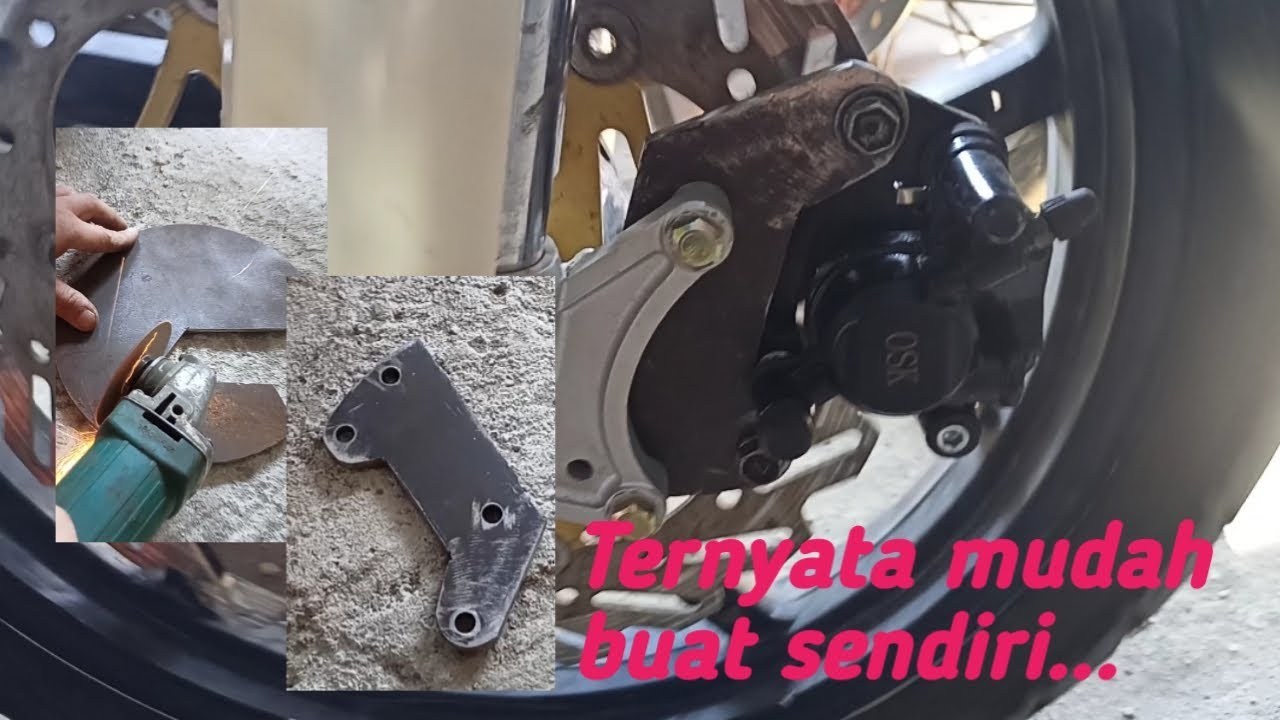 cara buat bracket kaliper rem | pasti bisa buat sendiri - YouTube
