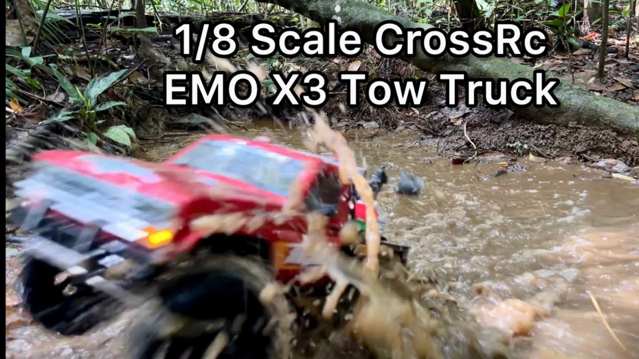 1/8 Scale CrossRc EMO X3 Discovery Tow Truck Pickup 4x4 Offroad RC ...