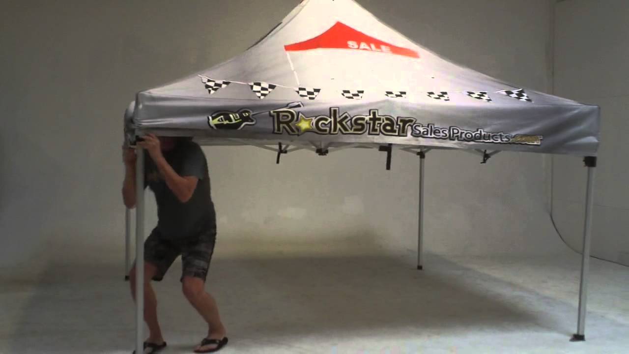 How To Setup the 10x10 Pop Up Event Tent - Also called EZ Up Event ...
