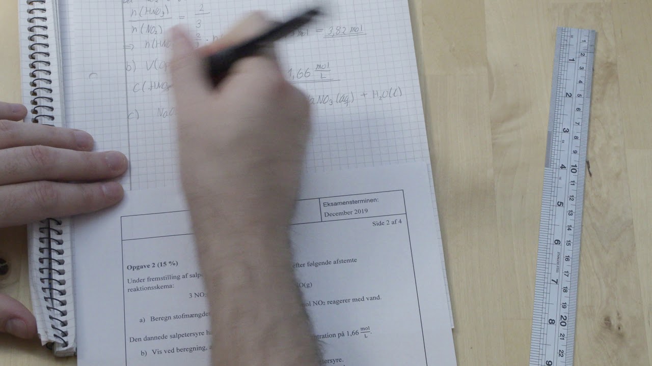 KemiC_2019-12-17: opgave 2 (Kemi C eksamenssæt Adgangskursus 17 ...