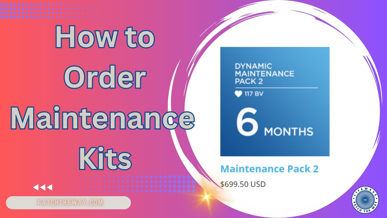How to Order a Maintenance Kit with Lifewave STEP 2b - YouTube