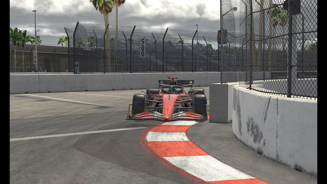 IRACING F1 Mercedes W13 long beach GP tour race lap (1:02.66) - YouTube